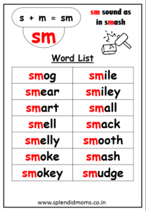Letter s Beginning Blends - Splendid Moms
