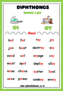 Dipthongs - Splendid Moms