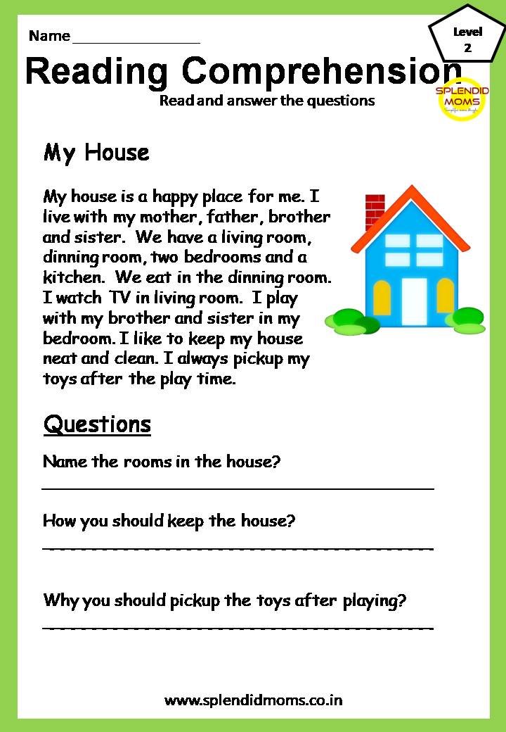 Comprehension Passages Level 2 set 4 - Splendid Moms