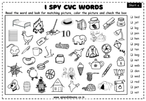 I SPY CVC Words - Splendid Moms