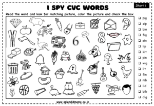 I SPY CVC Words - Splendid Moms