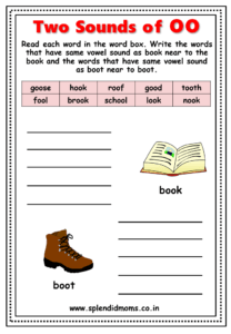 two sounds of oo - Splendid Moms