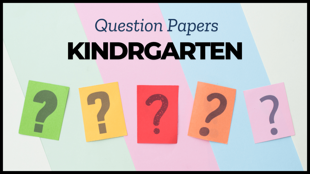 LKG UKG Question paper - Splendid Moms