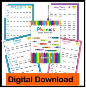 Phonics Word Family - Digital Book - Splendid Moms